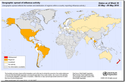 Avian Flu Diary: Transitions: 3 Global Snapshots Of Flu Activity